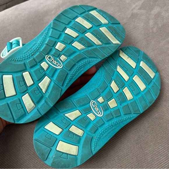 Chaco | Shoes | Chaco Girls Z Cloud X Sports Sandals Blue Geometric ...